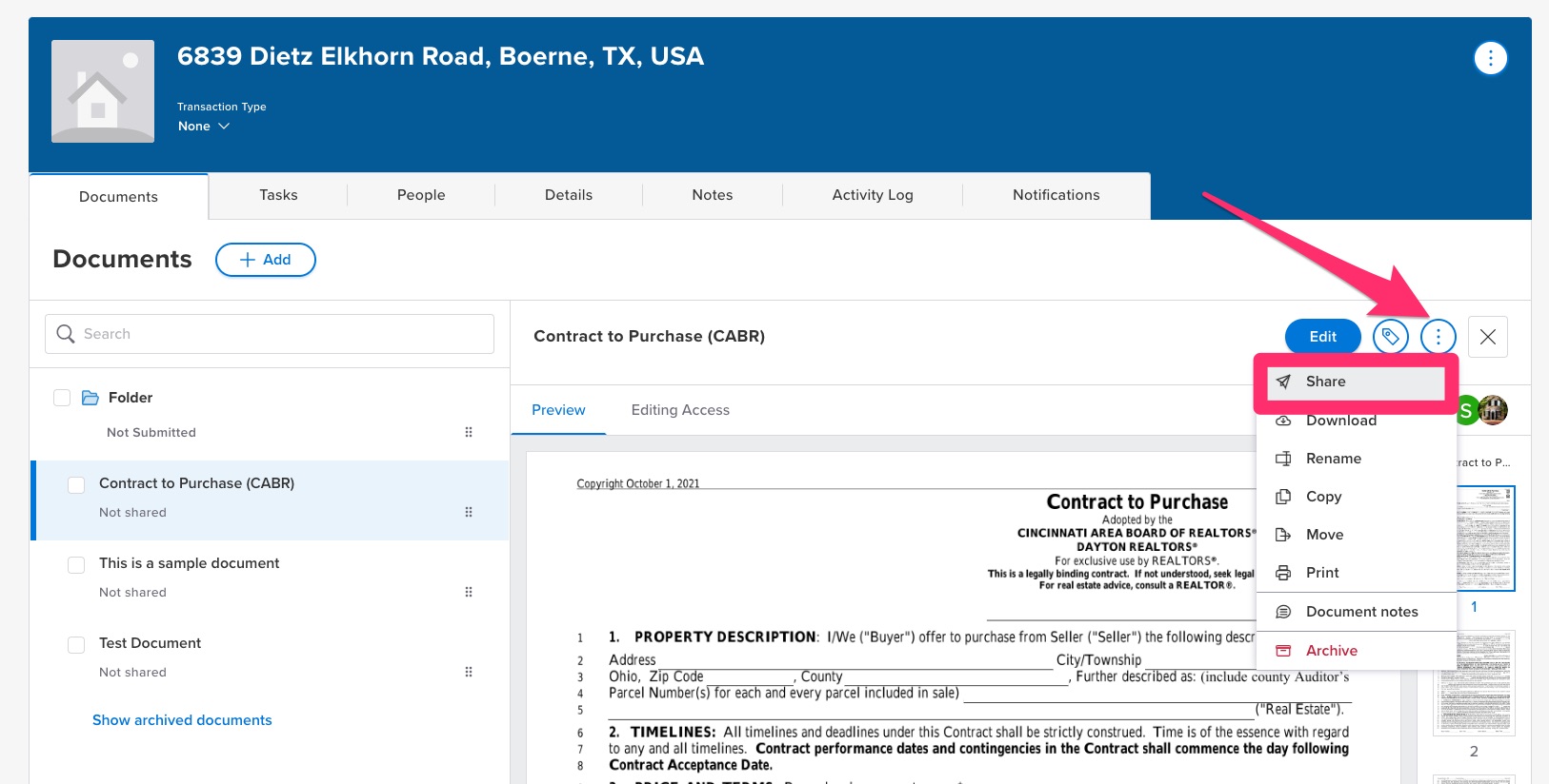 2.0 Using a Share Routing Template