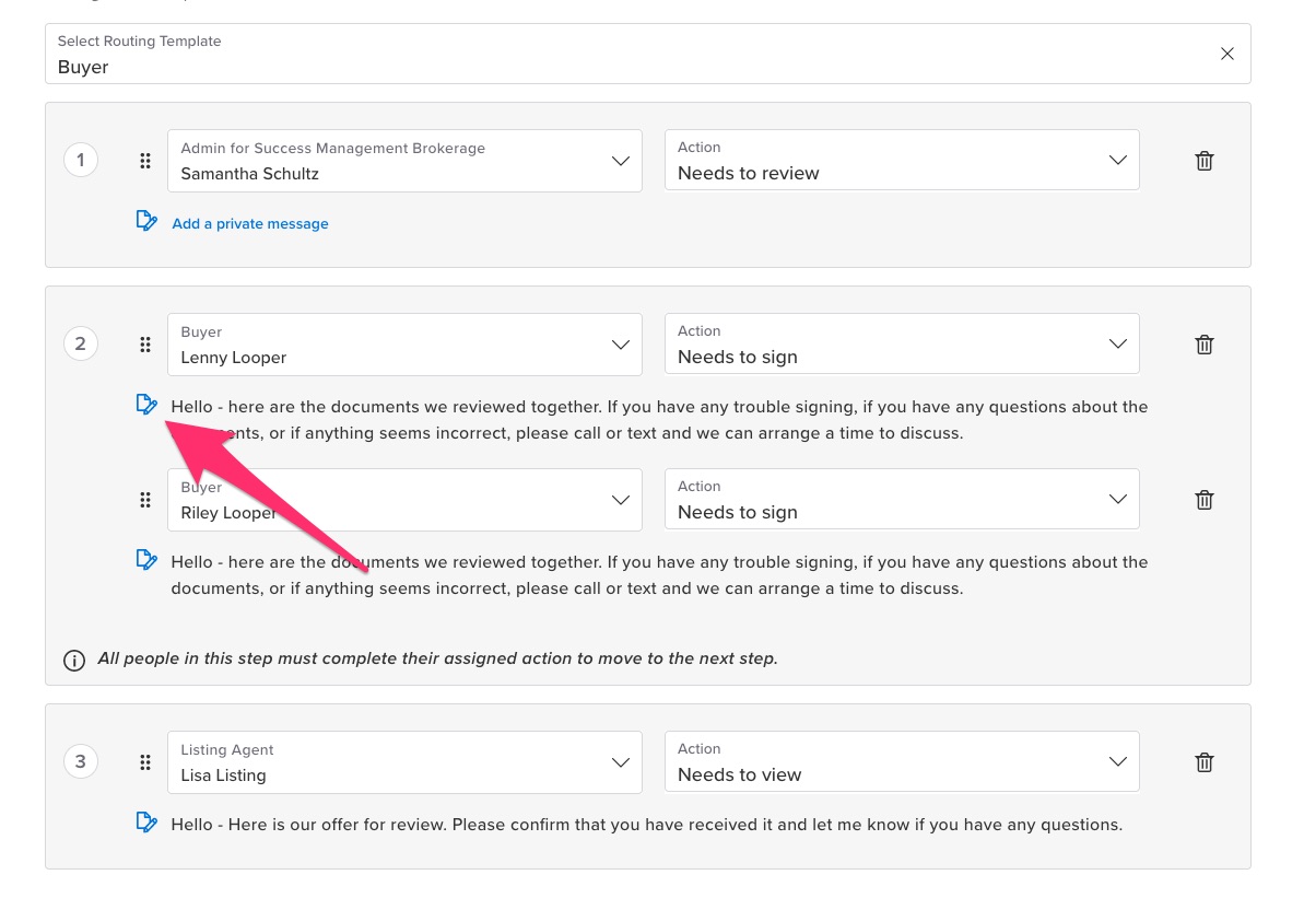 2.0 Using a Share Routing Template