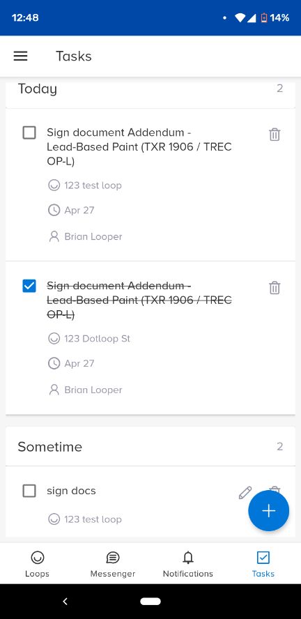 Android - Managing Tasks