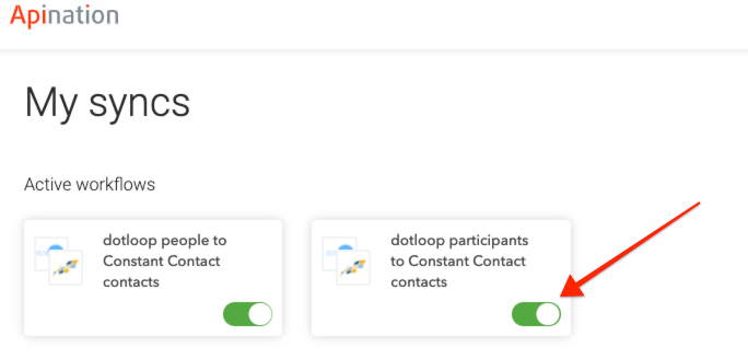 Constant Contact via API Nation