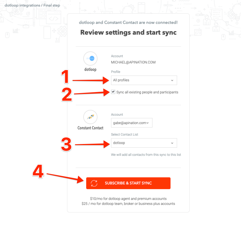 Constant Contact via API Nation