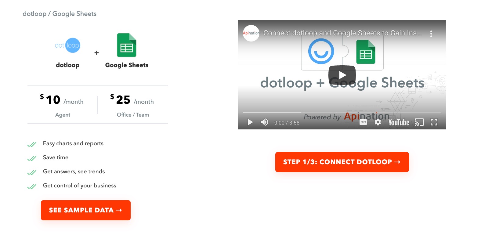 Google Sheets via API Nation