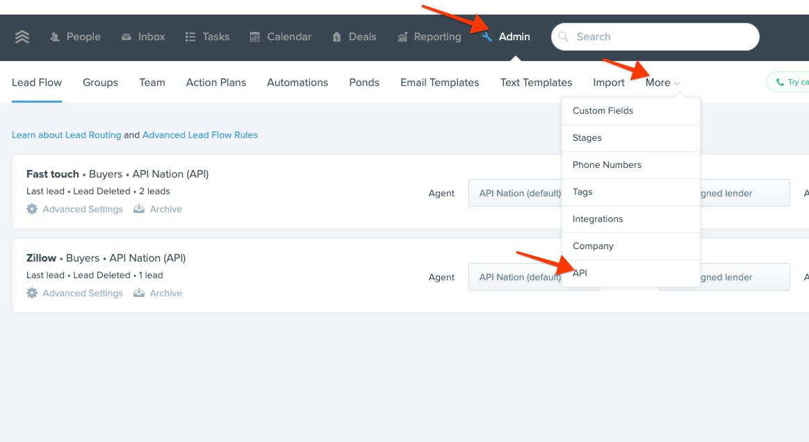 Follow Up Boss via API Nation