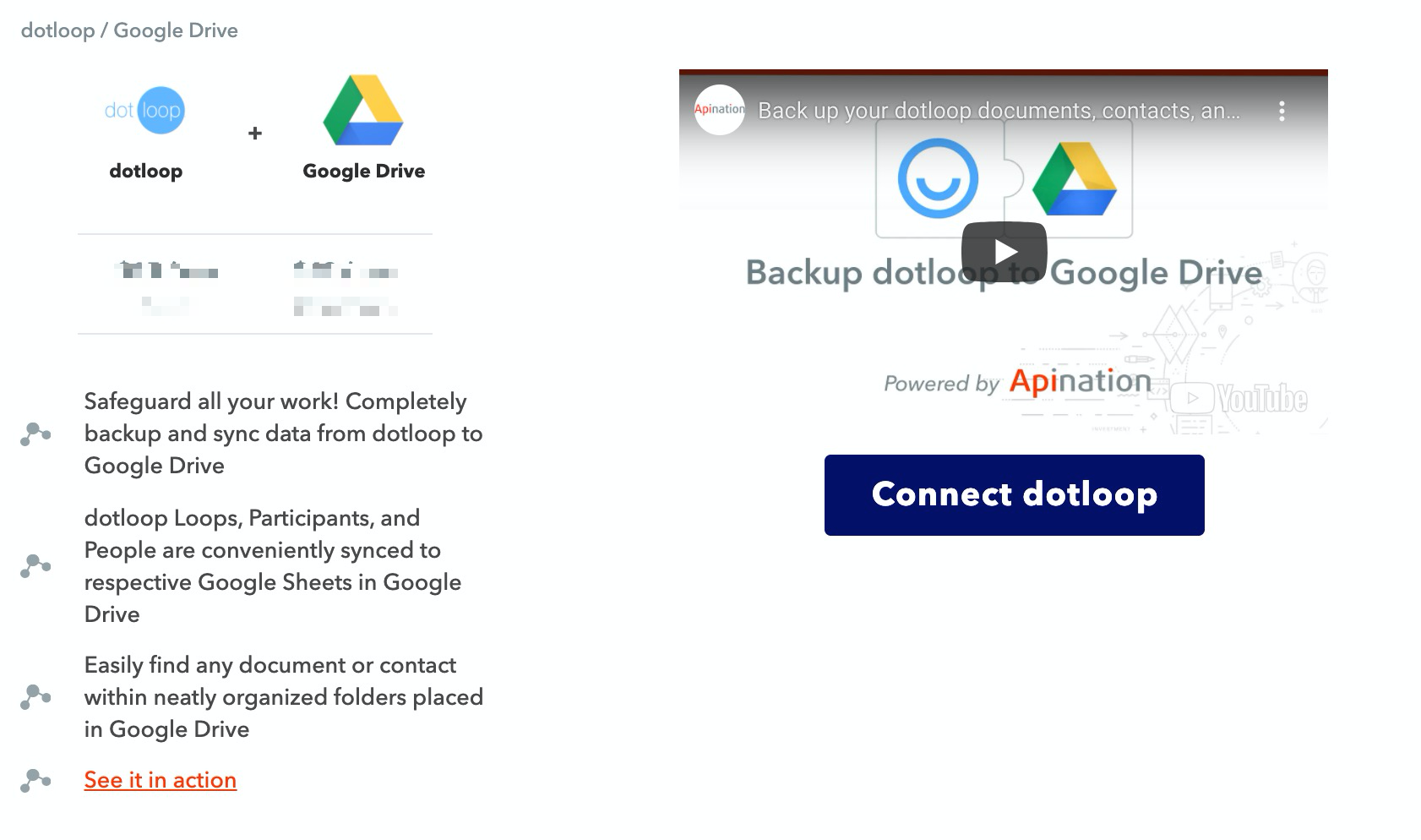 Google Drive Backup via API Nation