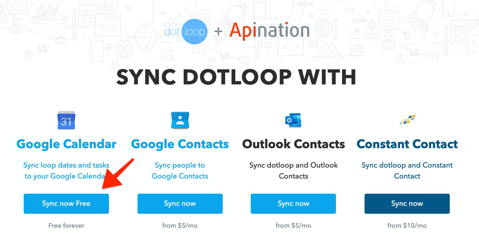 Google Calendar via API Nation