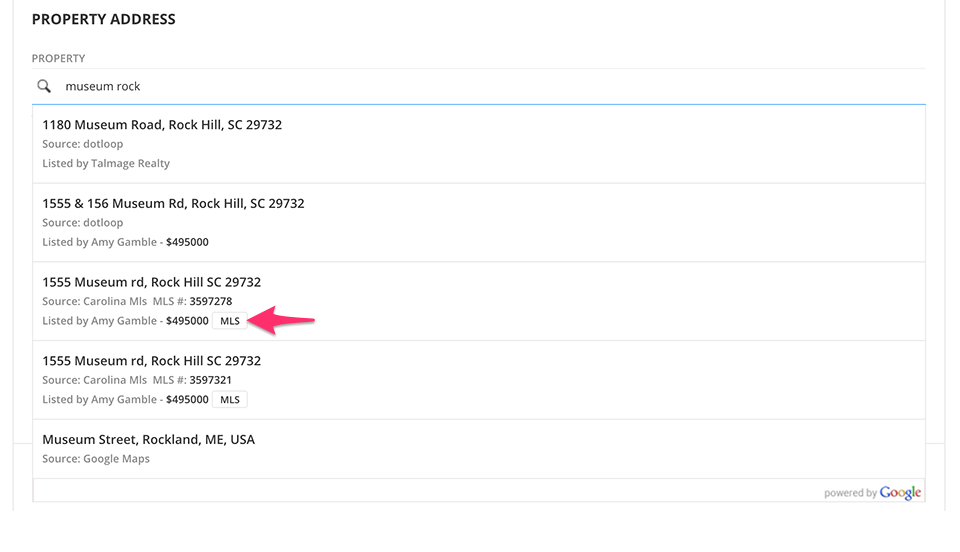 2.1: Linking to a MLS Listing