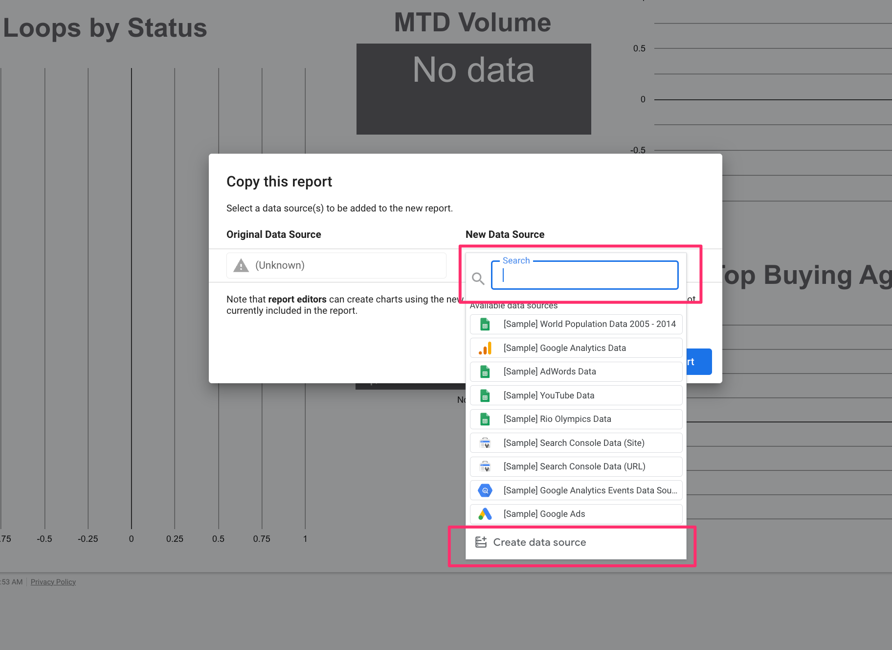 Reporting Dashboard via API Nation