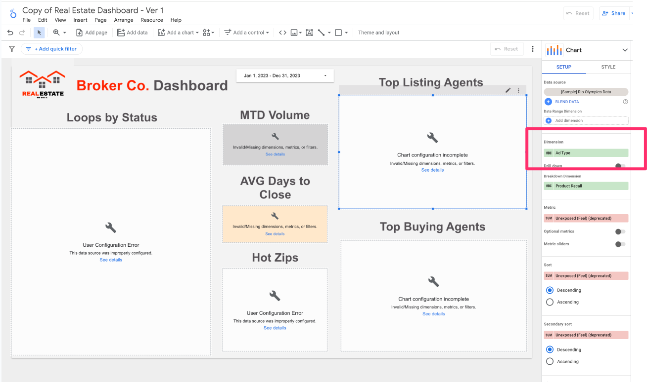 Reporting Dashboard via API Nation