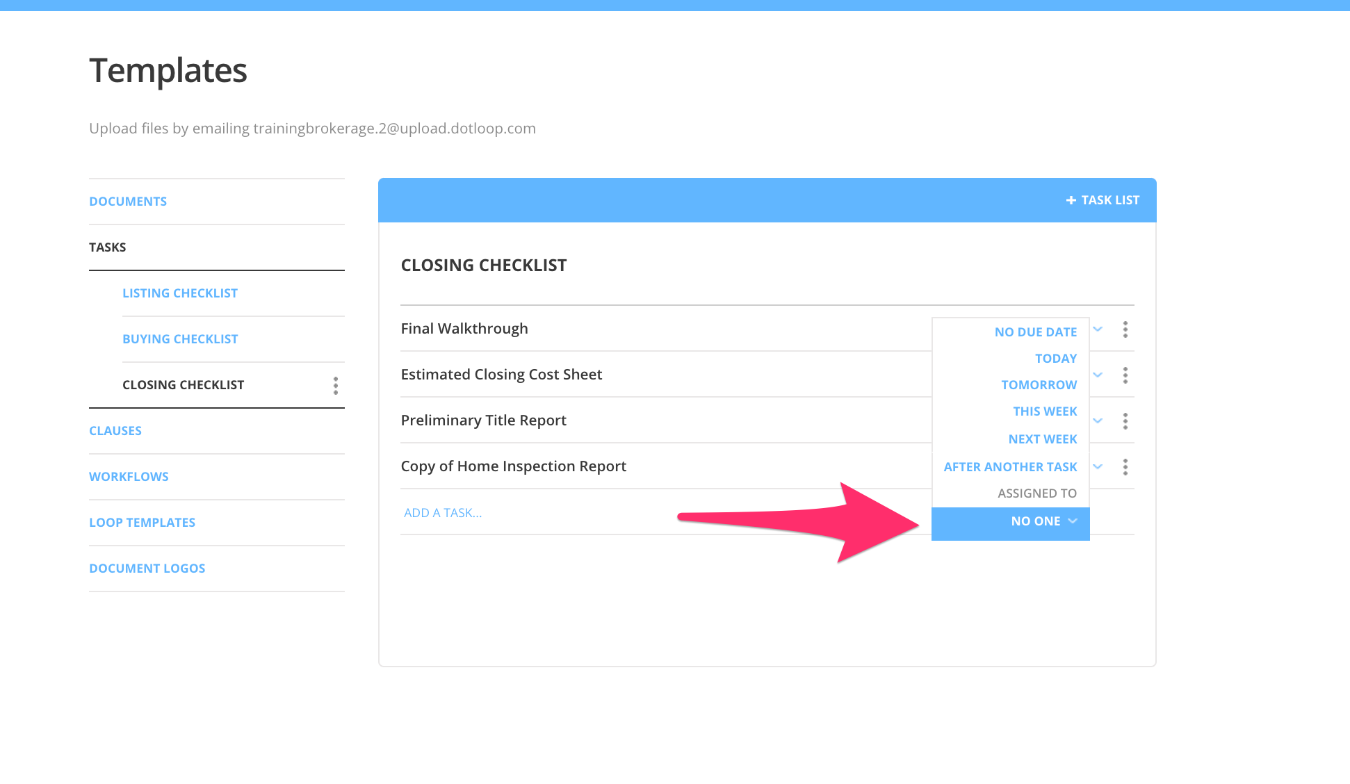 Create Task Templates