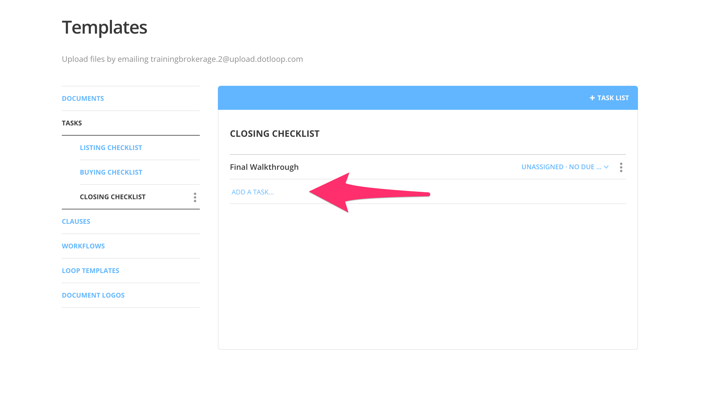 Create Task Templates