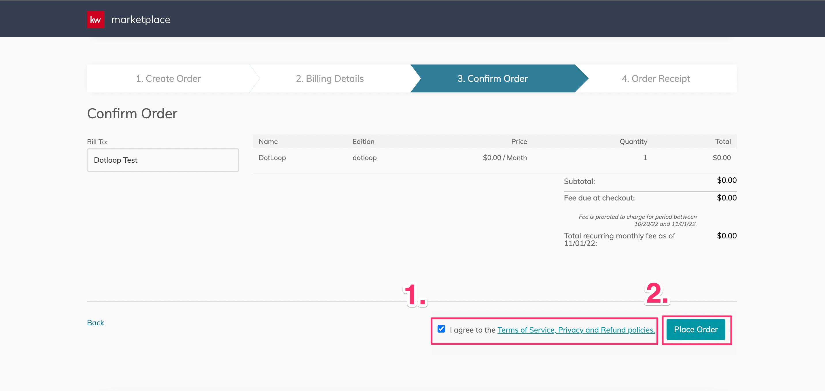 Activating and Connecting Command and dotloop