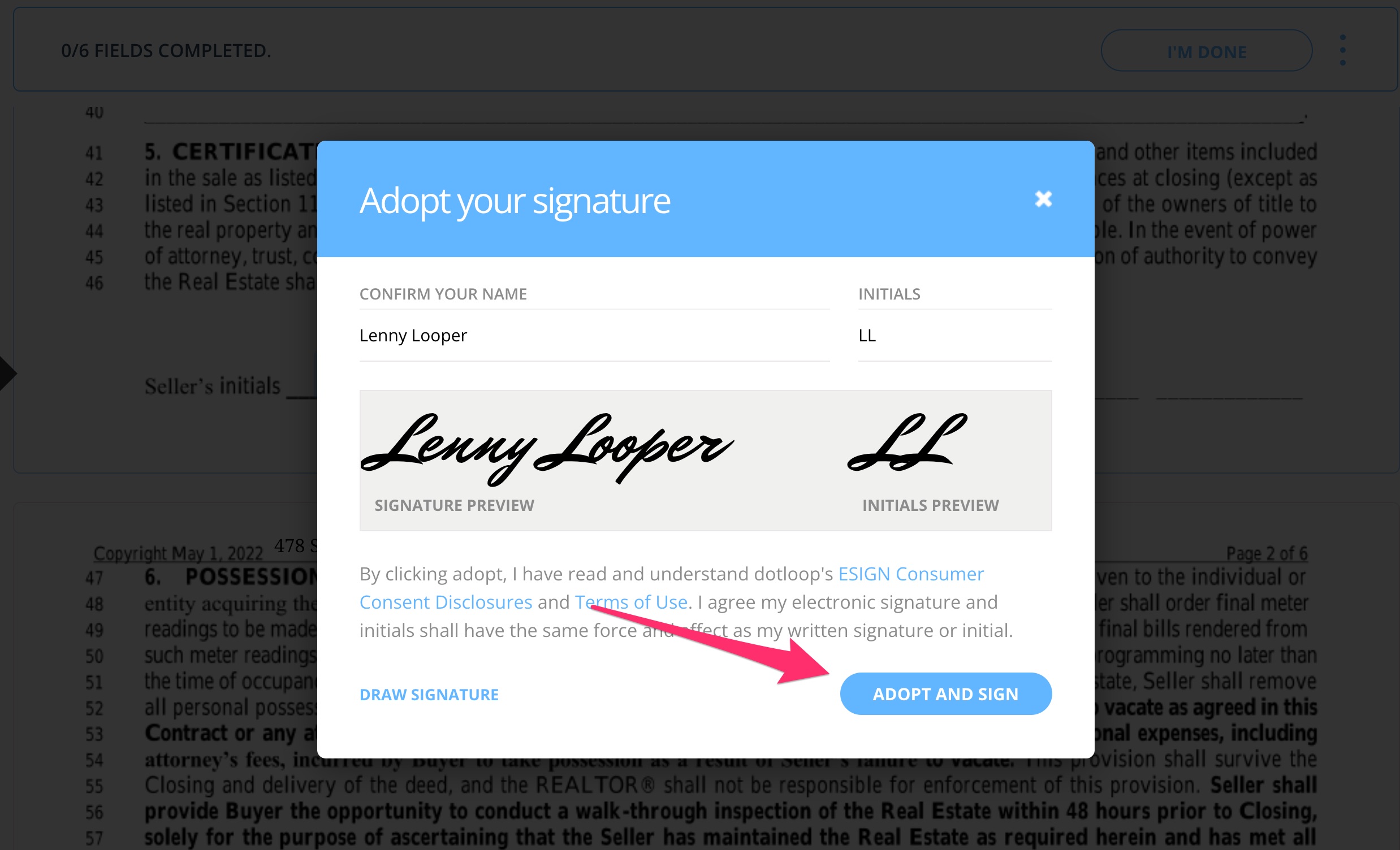 2.0 Host in Person Signing