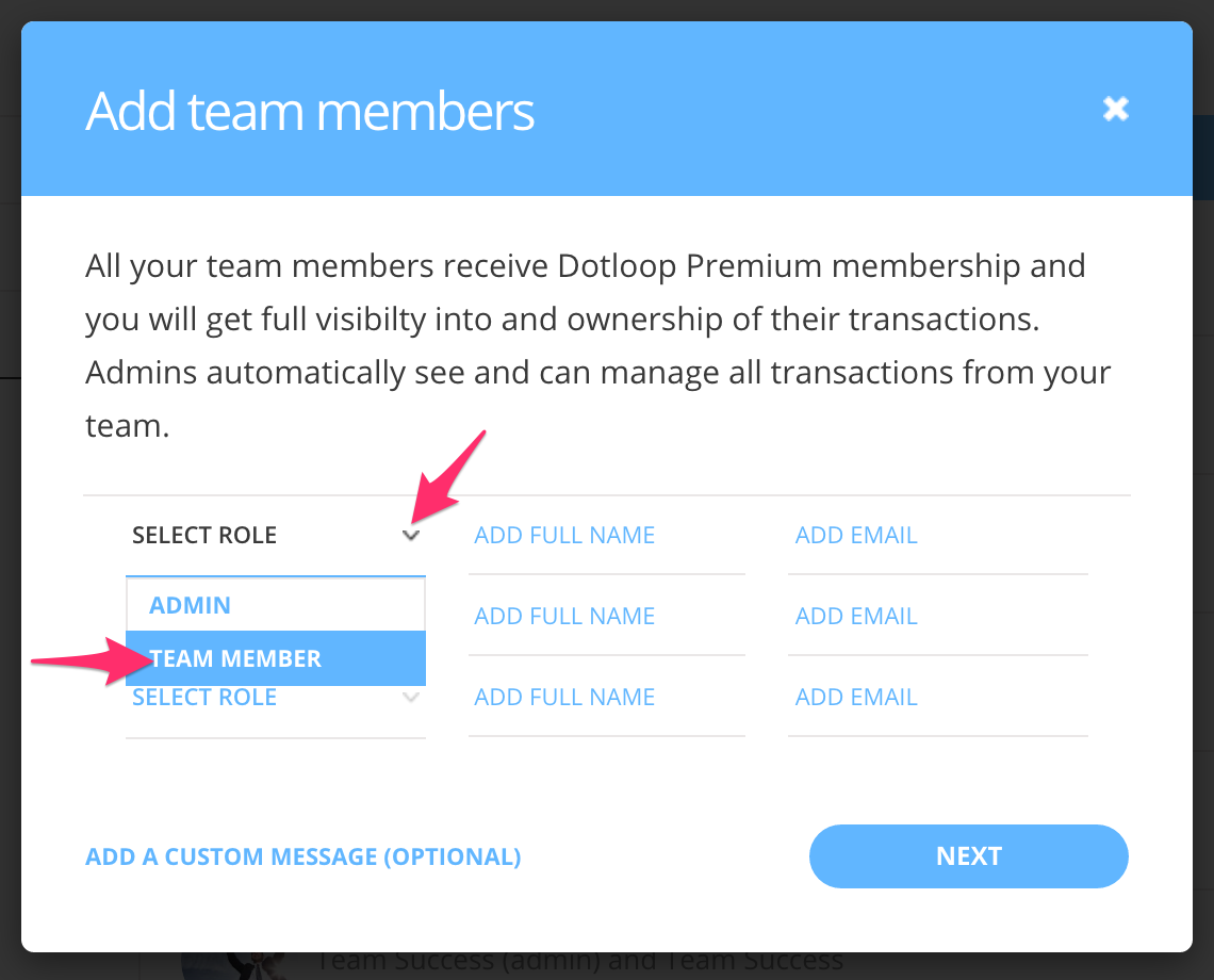 Teams: Add agent and remove agent