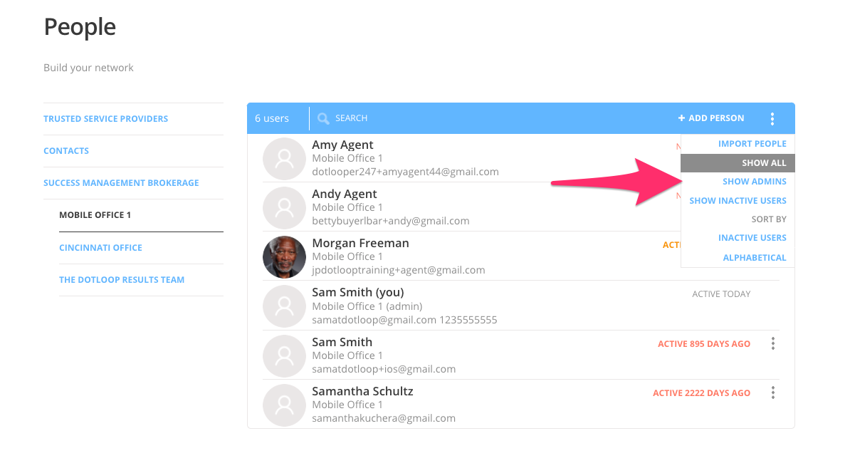 Add agent and remove agent