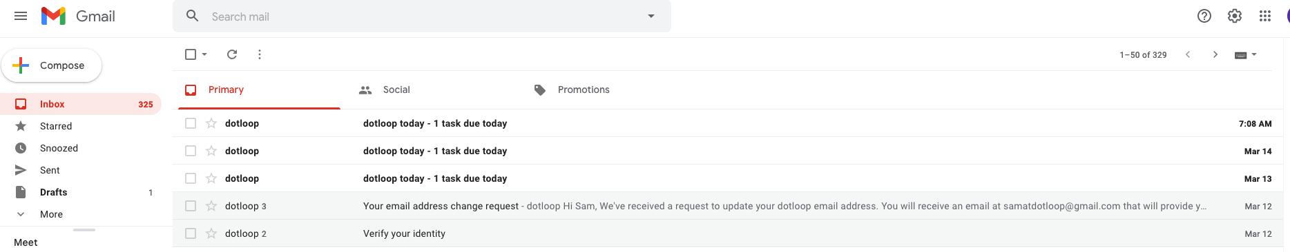 How to change your email address on your dotloop account