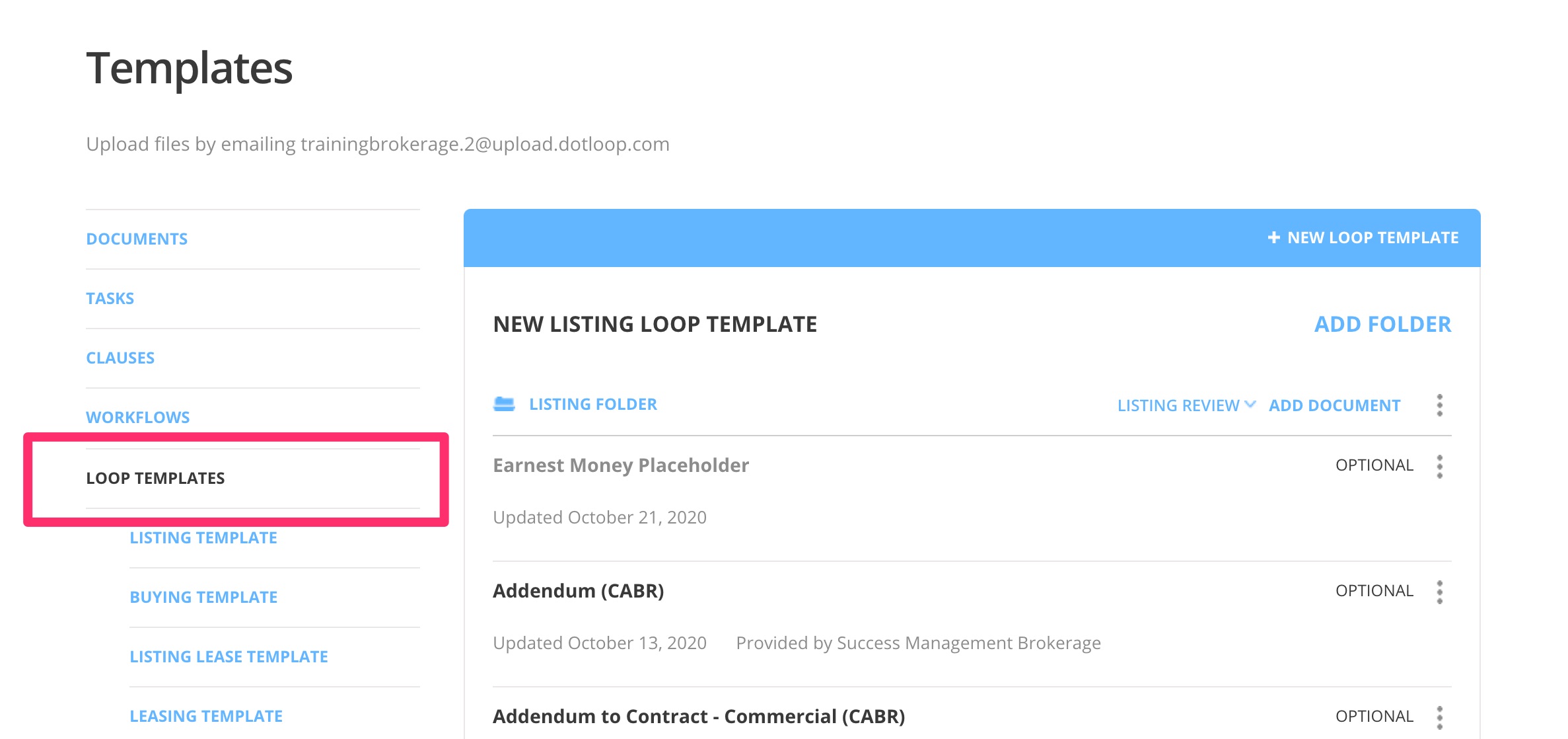 Loop Templates